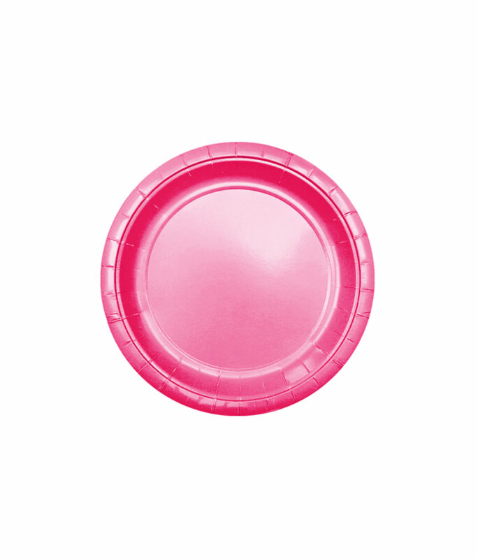 Hot Pink Paper Plates 12x9in – LookSharpStore