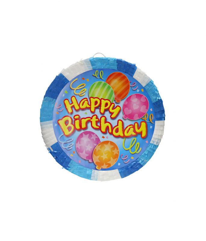 Foldable Blue Birthday Pinata | LookSharpStore