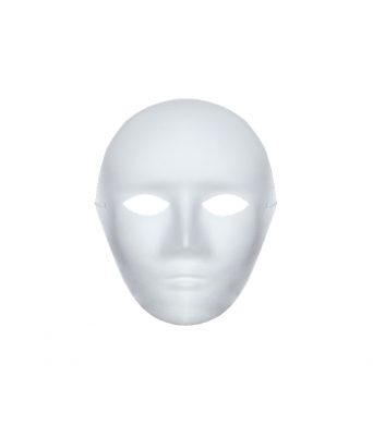 Full Face Paintable Paper Mask – LookSharpStore