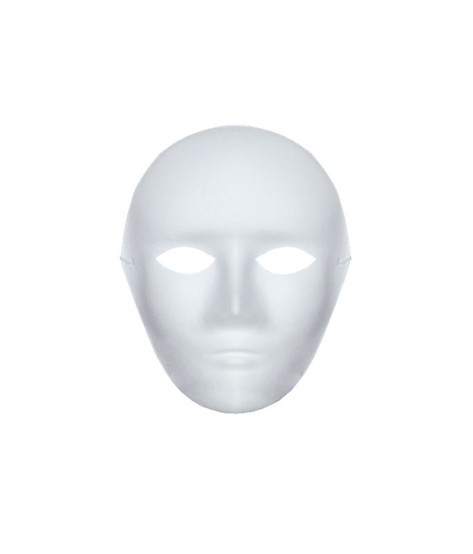 Full Face Paintable Paper Mask – LookSharpStore