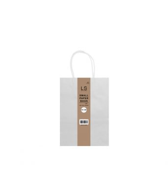 White Small Paper Bag 4pcs – LookSharpStore