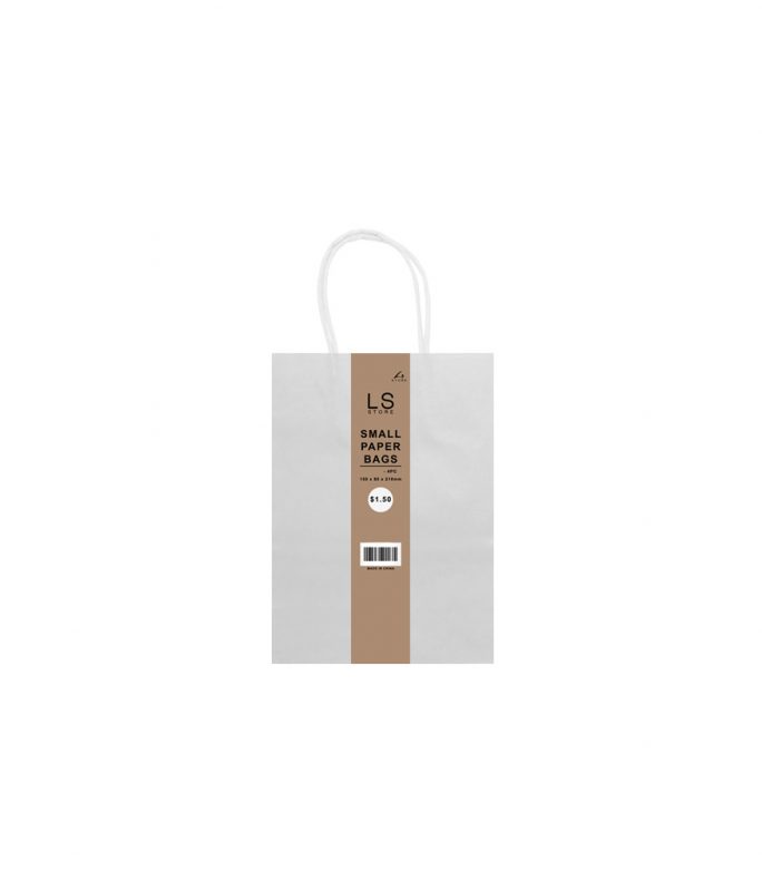 White Small Paper Bag 4pcs – LookSharpStore