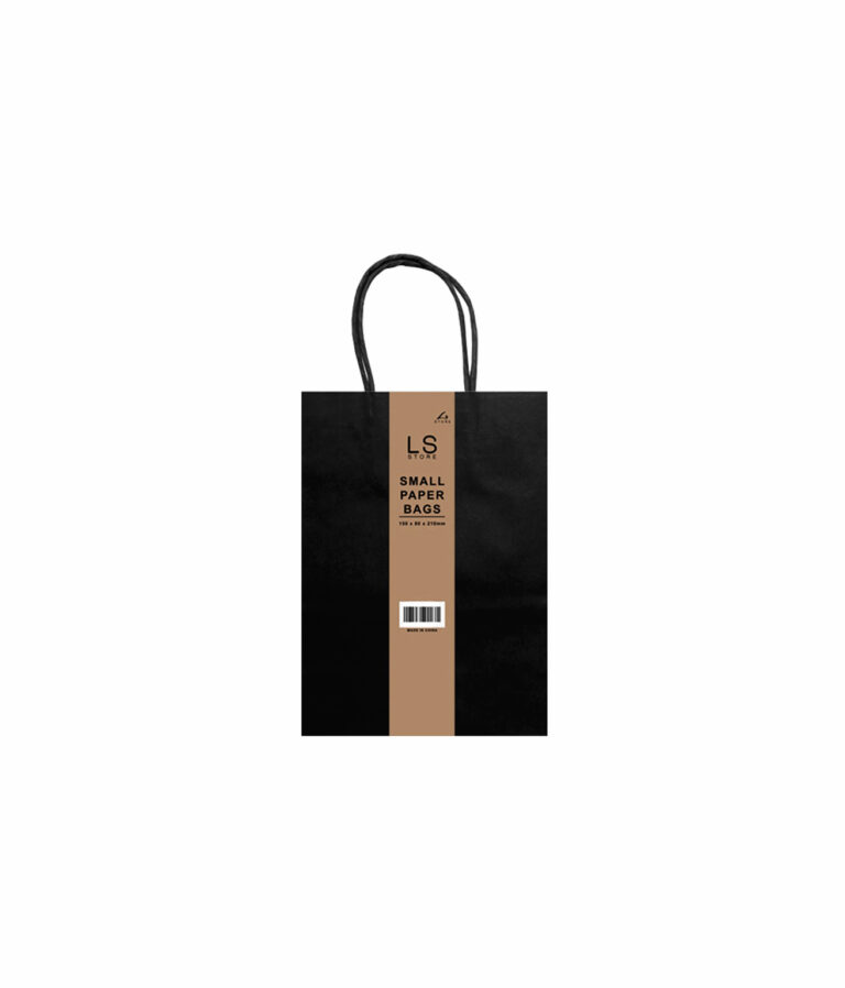 Black Small Paper Bag 4pcs – LookSharpStore