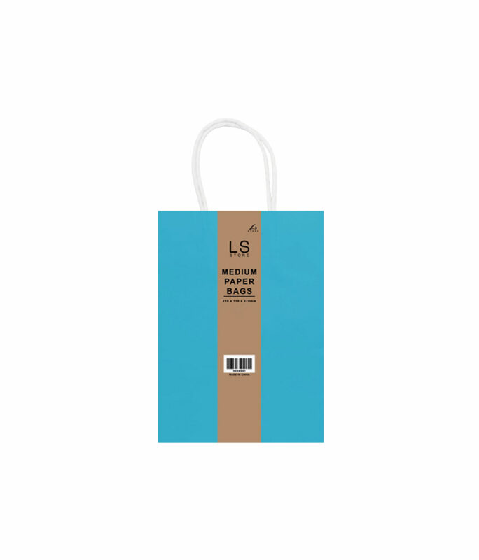 Light Blue Medium Paper Bag 3pcs – LookSharpStore