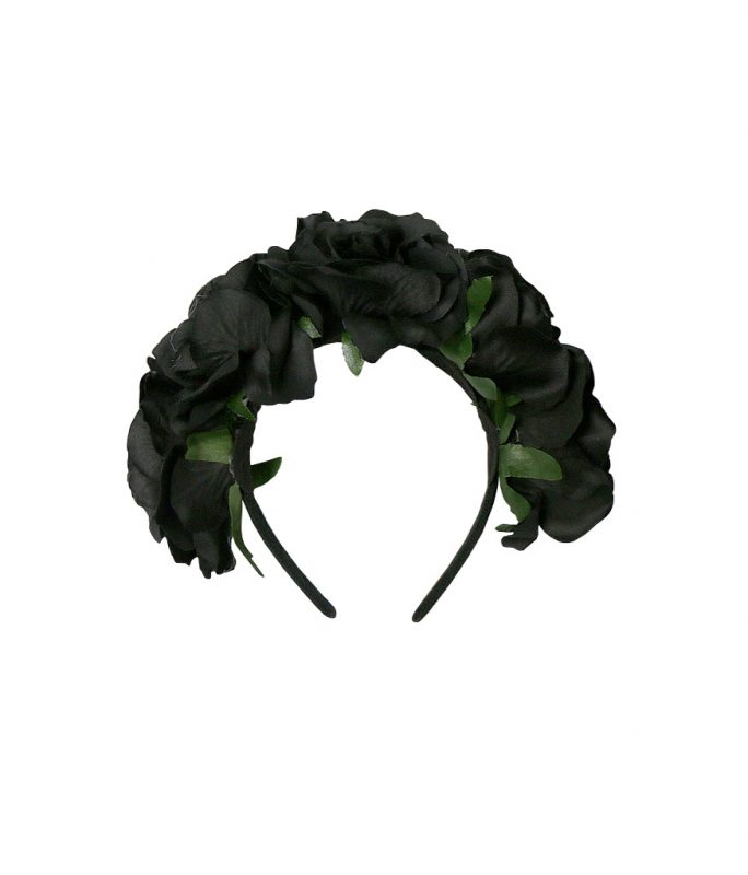 Jumbo Black Rose Headband – LookSharpStore