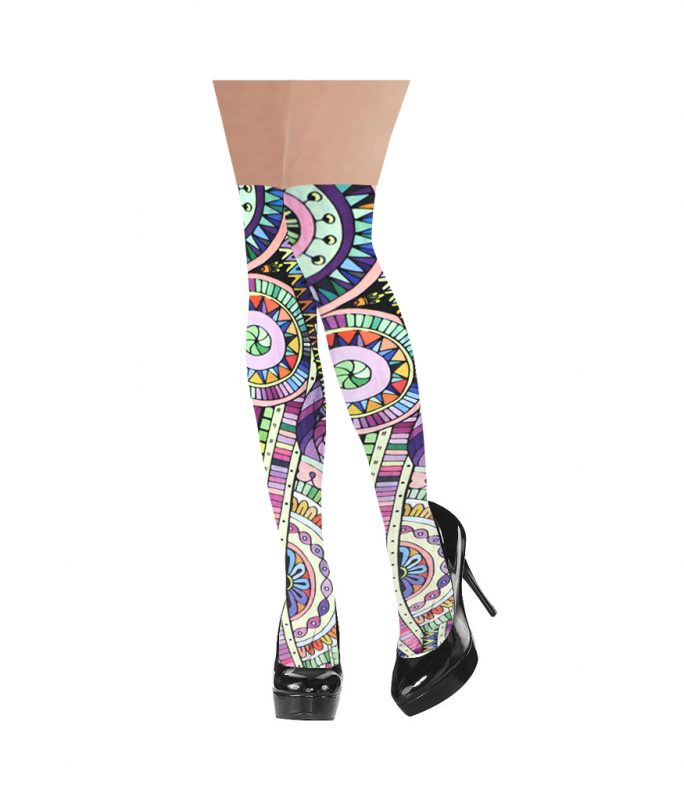 Multi Flower Party Stockings – LookSharpStore