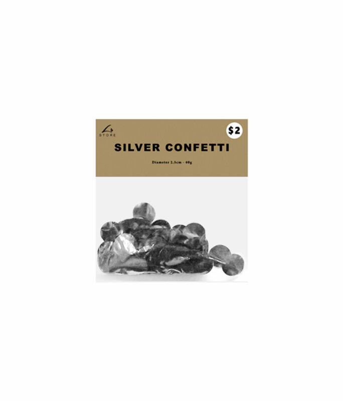 Silver Confetti 40g – LookSharpStore