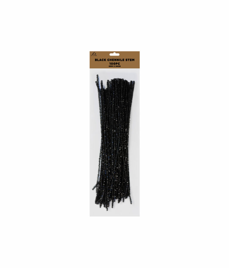 Black Chenille Stems 30cm – LookSharpStore
