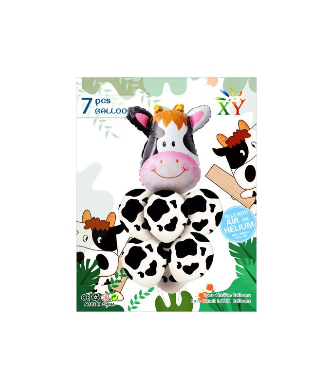 Cow Party Balloon Set 7pc – LookSharpStore