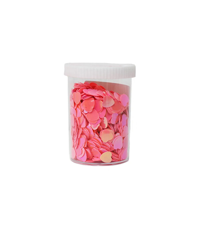 Pink Heart Shape Sequins 80g – LookSharpStore