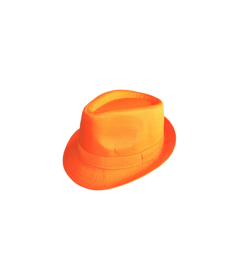 Neon Gangster Hat Orange – LookSharpStore