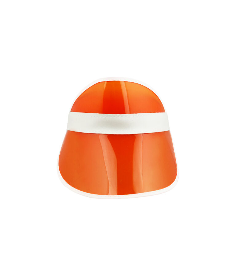 Orange Transparent Plastic Visor – LookSharpStore