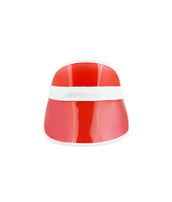 Red Transparent Plastic Visor – LookSharpStore