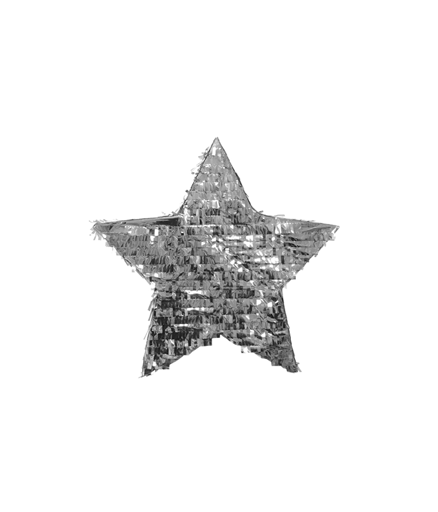 Silver Foil Star Pinata | LookSharpStore