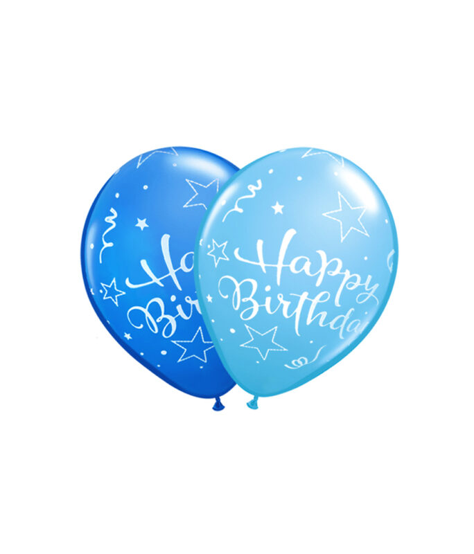 Mixed Blue Happy Birthday Latex Balloons 12inch 10pk – LookSharpStore