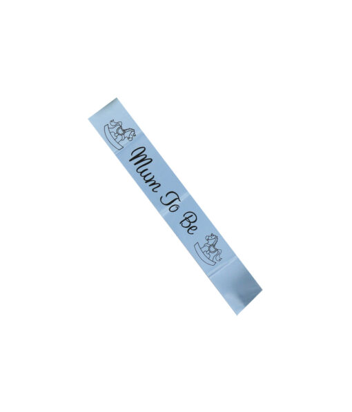 Blue Mum To Be Sash – LookSharpStore