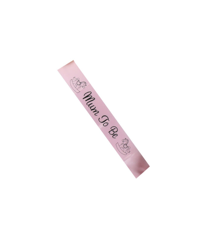 Pink Mum To Be Sash – LookSharpStore