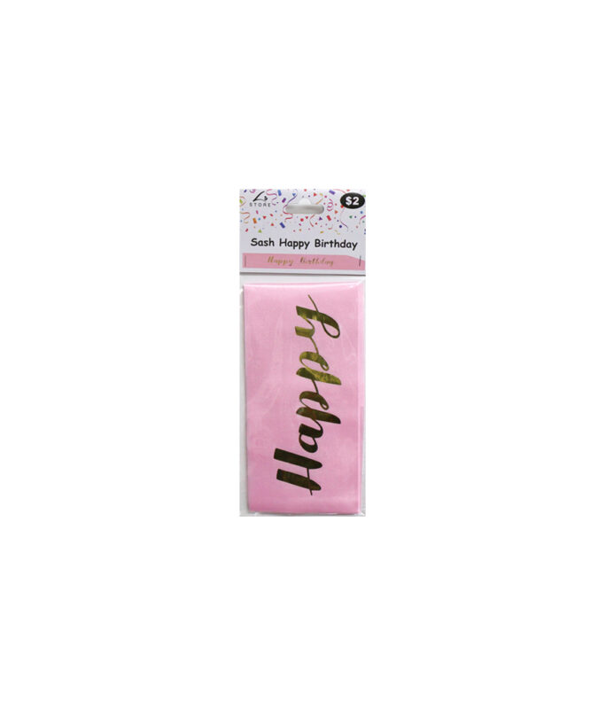 Pink Happy Birthday Sash – LookSharpStore