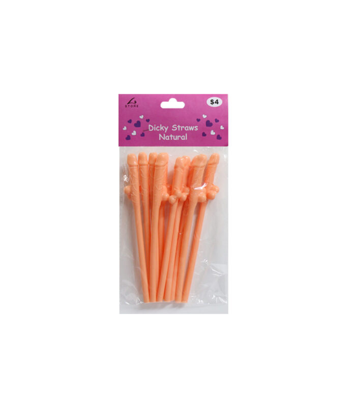 Novelty Natural Dicky Straws 10pc – LookSharpStore