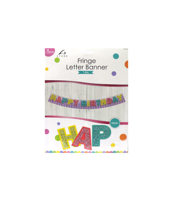 Fringe Happy Birthday Letter Banner 1.8m – LookSharpStore