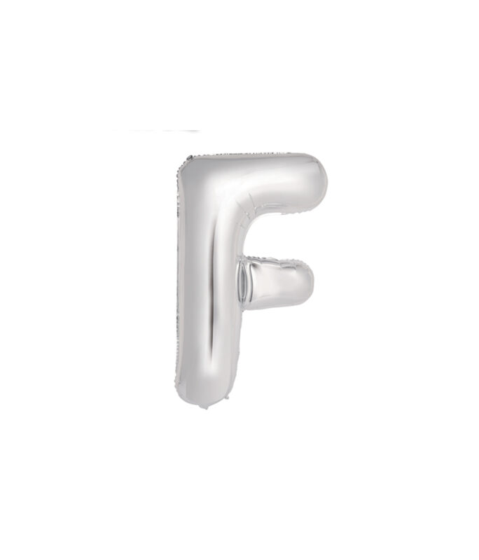 Silver Alphabet Foil Balloon Letter F – LookSharpStore