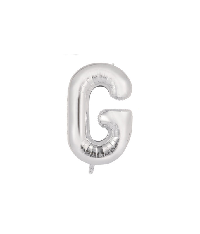 Silver Alphabet Foil Balloon Letter G – LookSharpStore