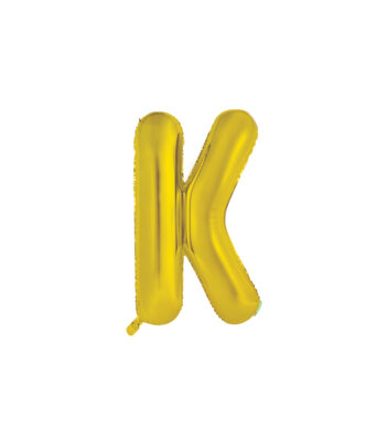 Gold Alphabet Foil Balloon Letter K – LookSharpStore