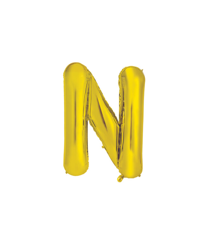 Gold Alphabet Foil Balloon Letter N – LookSharpStore
