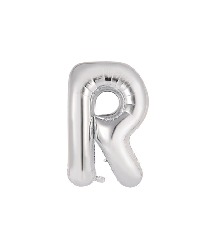 Silver Alphabet Foil Balloon Letter R – LookSharpStore