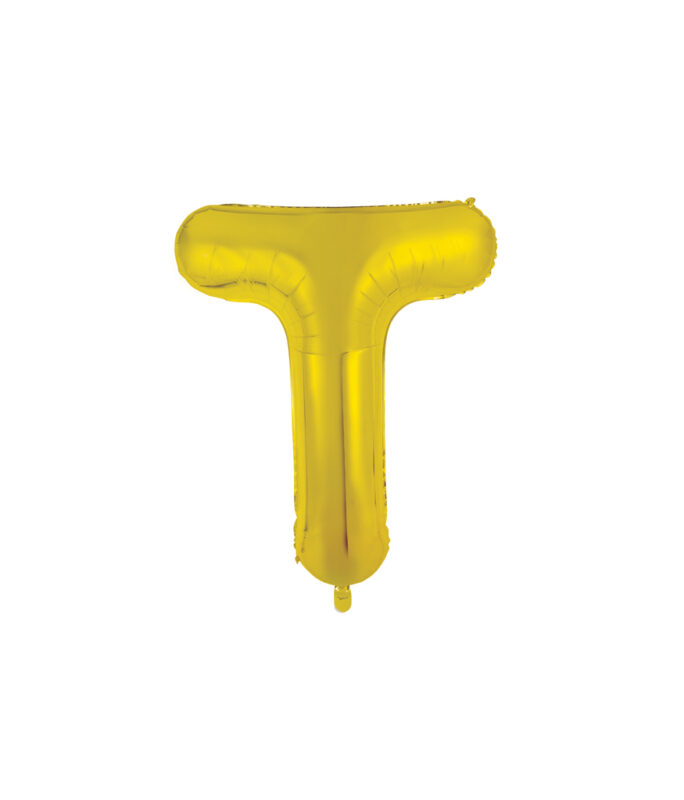 Gold Alphabet Foil Balloon Letter T – LookSharpStore