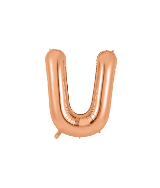 Rose Gold Alphabet Foil Balloon Letter U – LookSharpStore