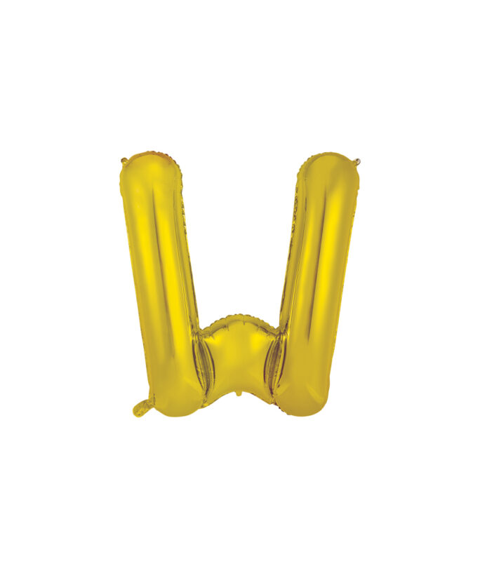 Gold Alphabet Foil Balloon Letter W – LookSharpStore