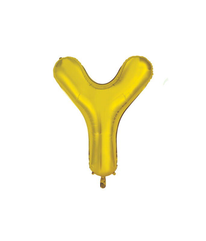 Gold Alphabet Foil Balloon Letter Y – LookSharpStore