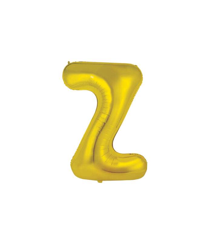 Gold Alphabet Foil Balloon Letter Z – LookSharpStore