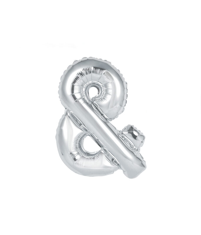 Silver Alphabet Foil Balloon Letter & – LookSharpStore
