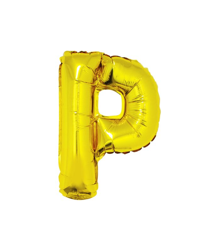 Gold Air Fill Letter Balloon P – LookSharpStore