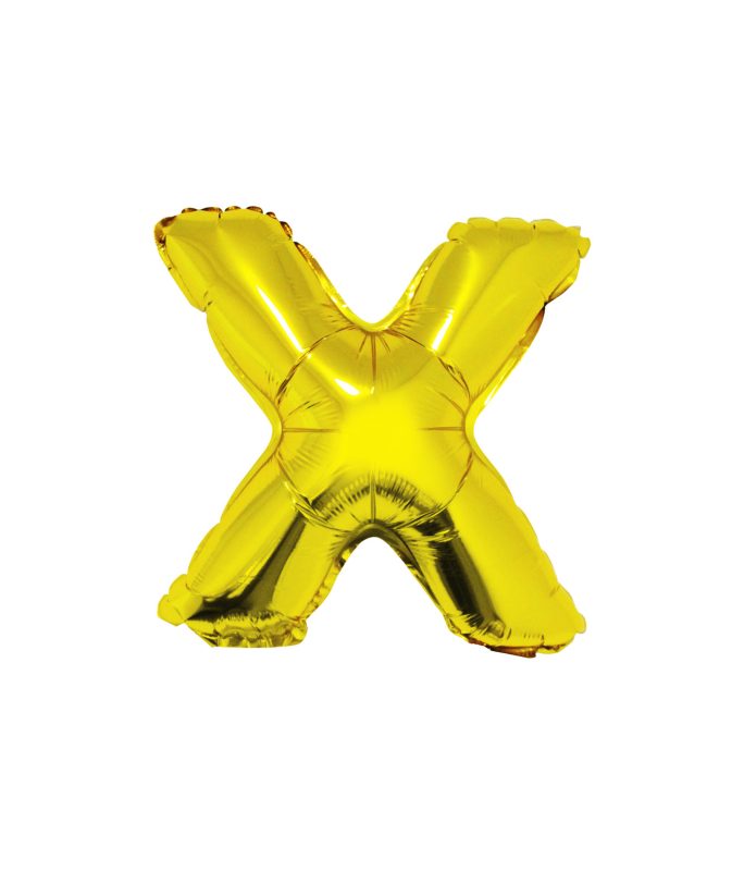 Gold Air Fill Letter Balloon X – LookSharpStore