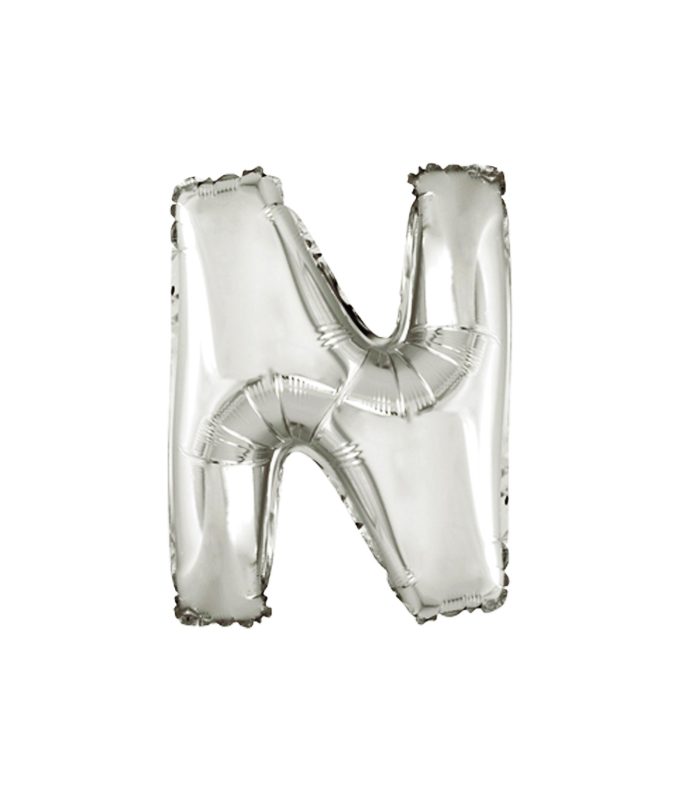 Silver Air Fill Letter Balloon N – LookSharpStore