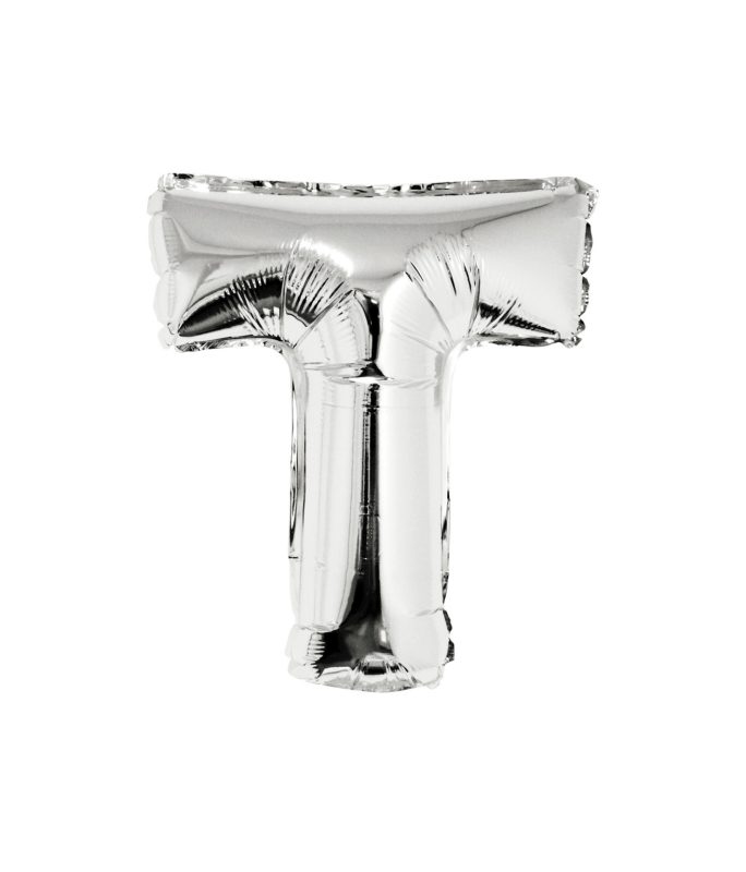 Silver Air Fill Letter Balloon T – LookSharpStore