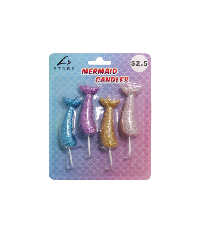 Mermaid Tail Candles 4pk – LookSharpStore