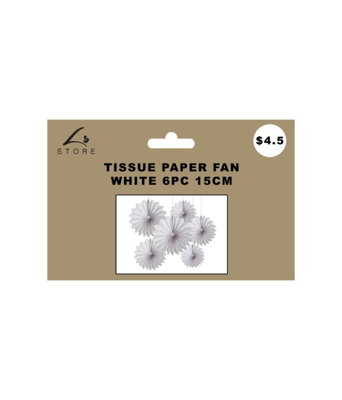 White Paper Fan Set 15cm | LookSharpStore