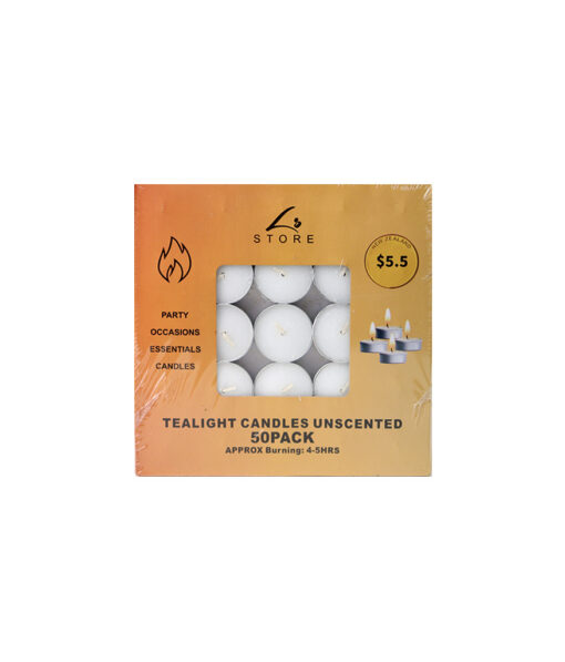 Tealight Candles 4-5 Hour Burn 50pk – LookSharpStore