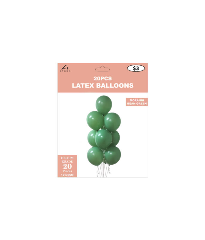 Bean Green Morandi Latex Balloons 12inch 20pk – LookSharpStore