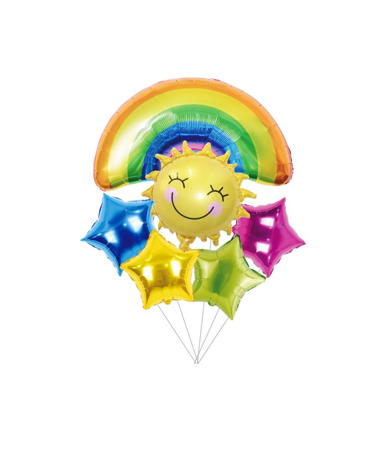 Rainbow Party Balloon Set 6pc – LookSharpStore