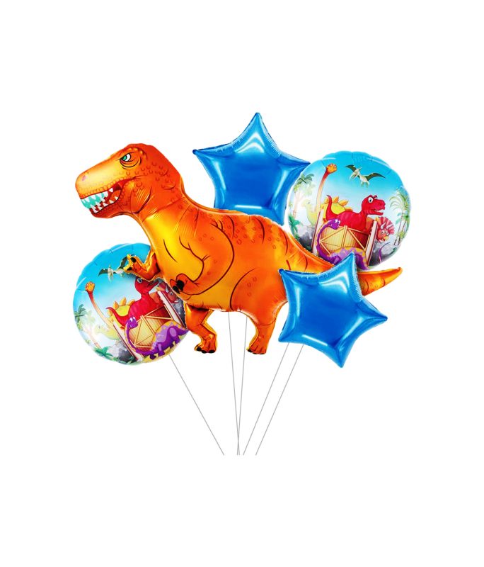 Dinosaur Party Balloon Set 5pc – LookSharpStore