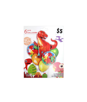 Dinosaur Party Balloon Set 6pc | LookSharpStore
