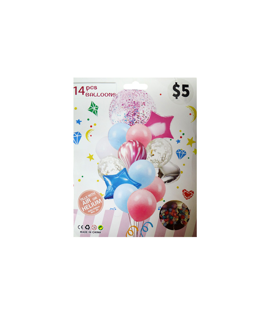 Colorful Party Balloon Set 14pc | LookSharpStore