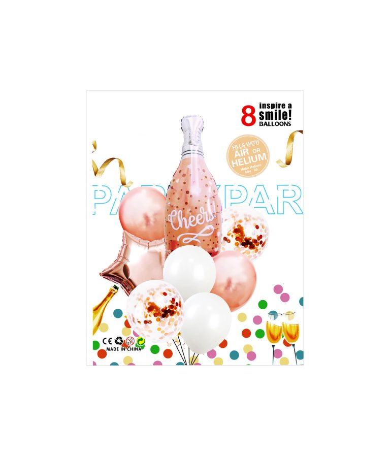 Cheers Party Balloon Set 8pc – LookSharpStore