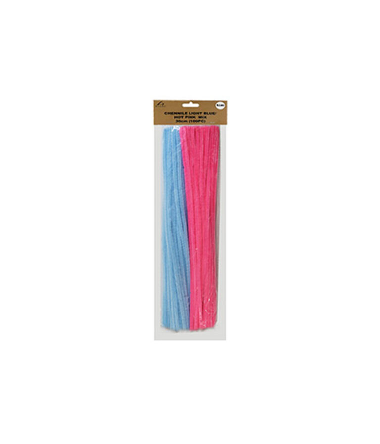 Light Pink & Blue Mixed Chenille Stems 30cm – LookSharpStore
