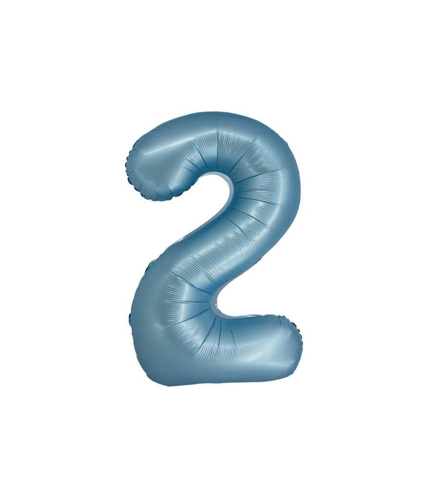 Light Blue Foil Matte Number 2 | LookSharpStore
